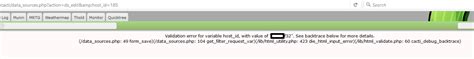 Cacti 119 Validation Error When Creating New Ds · Issue 799 · Cacticacti · Github