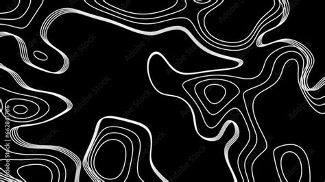 Abstract Terrain Map Animation Abstract Animated Outline Topographic Contour Map Topographic