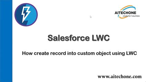 Salesforce Lwc How To Create Record Into Custom Object Using Lwc