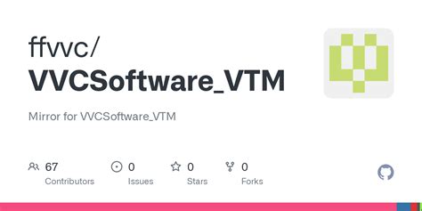GitHub Ffvvc VVCSoftware VTM Mirror For VVCSoftware VTM