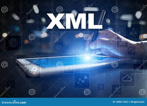 Xml Web Development Internet And Technology Concept Stock Image Image Of Development