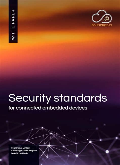Security Standards For Connected Embedded Devices