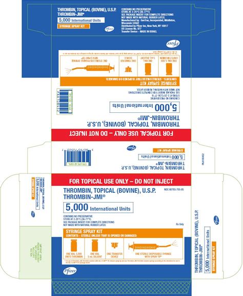 Thrombin Jmi Package Insert Prescribing Information Moa