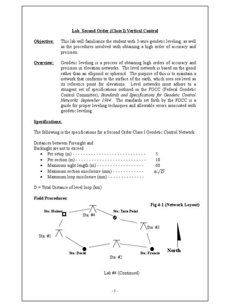 Lab Second Order Three Wire Leveling Pdf Geodesy Scientific Observation