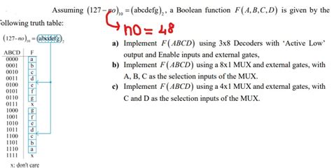 Assuming 127−po 10 Abcdefg 2 A Boolean Function