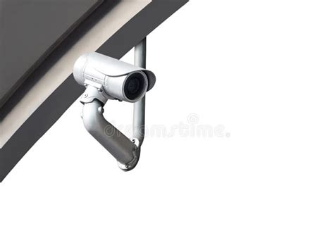 Cctv Camera Or Surveillance System On White Stock Image Image Of Private Lens 87281195