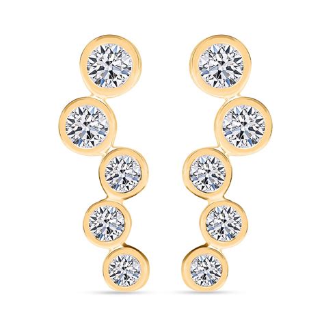 Luxuriant 9k Yellow Gold Sgl Certified Lab Grown Diamond Vse F