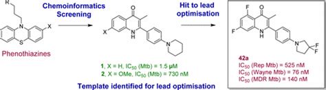 针对结核分枝杆菌呼吸链的杂环喹诺酮类药物的合理设计、合成和生物学评价。journal Of Medicinal Chemistry X Mol