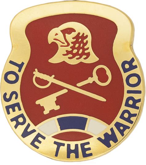 185th Support Battalion Unit Crest To Serve The Warrior