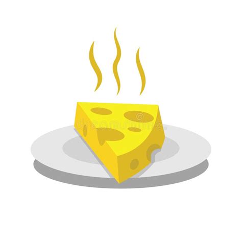 Stinky Cheese On A Plate Stock Illustration Illustration Of Drawn 265878969