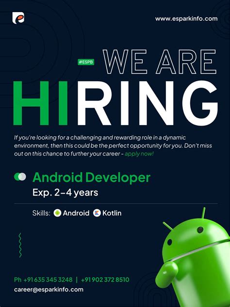 Esparkbiz Hr On Linkedin Androiddeveloper Ahmedabad Hiring2023