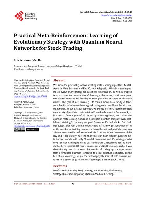 Pdf Practical Meta Reinforcement Learning Of Evolutionary Strategy