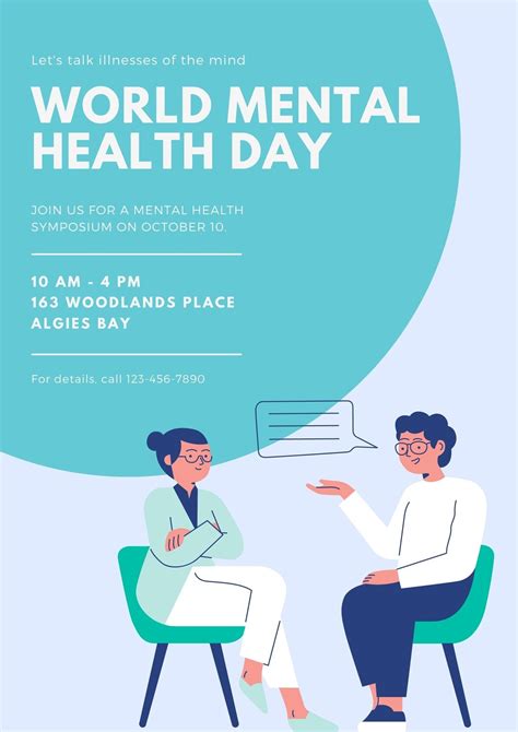 Free Custom Printable Mental Health Awareness Posters Canva