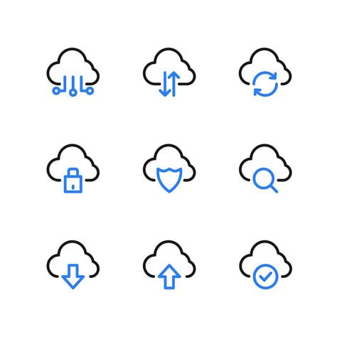 Cloud Computing Icon Set Cloud Computing Network Icon 59366622