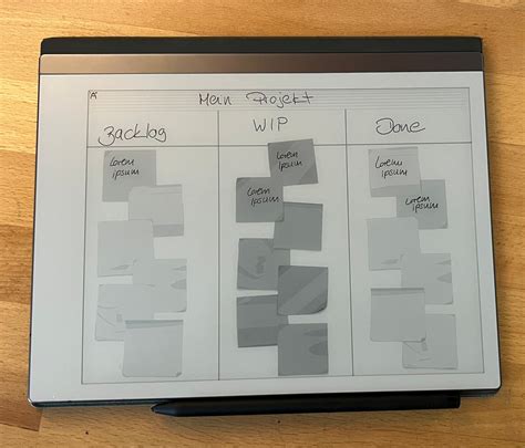 Templates For Remarkable 1 And Remarkable 2 Personal Kanban Boards Tasks