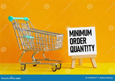 Minimum Order Quantity Moq Is Shown Using The Text Stock Image Image Of Quantity User 316039677