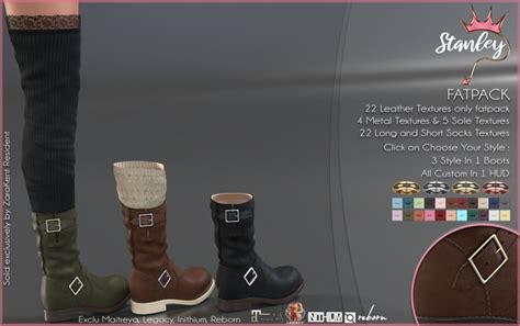 Second Life Marketplace Zk Stanley Boots Fatpack