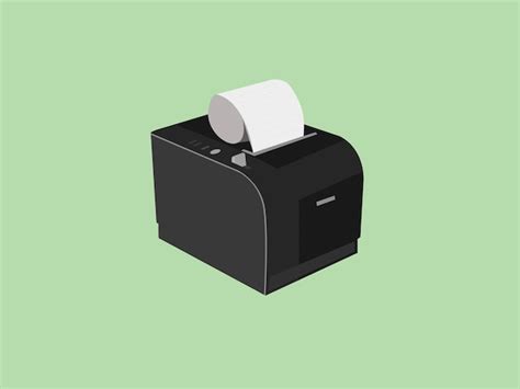 Premium Vector Inkjetprintingpaperbarcodeprinterthermalelectronics