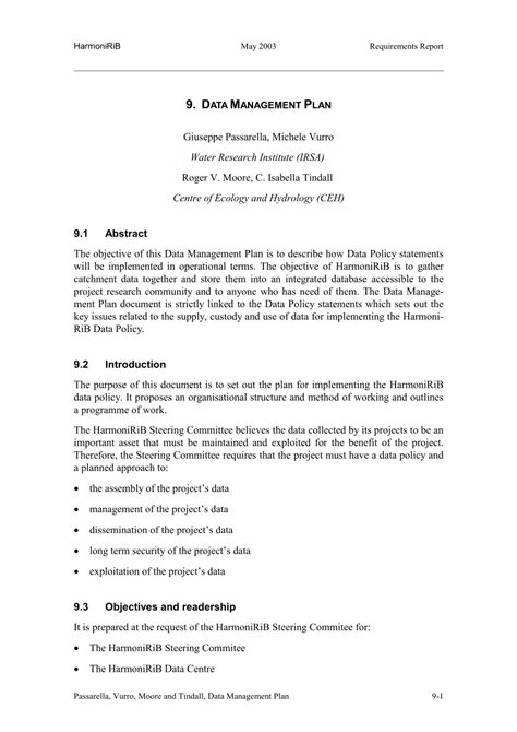 PDF Data Management Plan