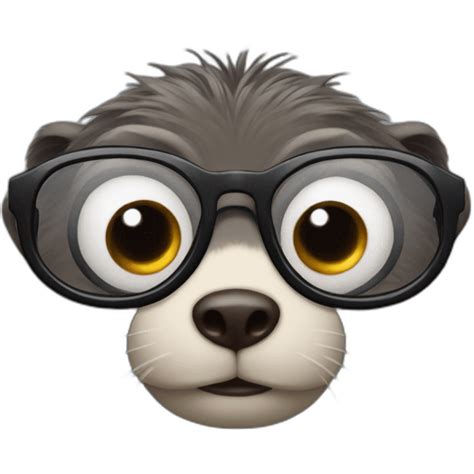 Mole With Giant Eyes And Glasses Emoji Ai Emoji Generator
