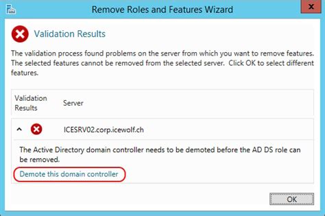 Demote Windows Server 2012 R2 Domain Controller Icewolf Blog