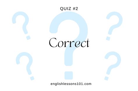 Correct Grammar Quiz 2 Englishlessons101