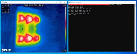 Python 3x Mapping Pixel Value To Temperature Value On A Thermal