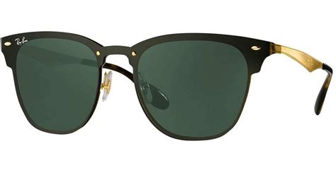 Ray Ban Blackgold Blaze Clubmaster Steel Sunglasses For Men Lyst
