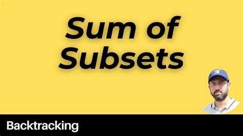 Sum Of Subsets Problem Backtracking Approach Daa Algorithm