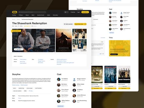 Movie Database Redesign Imdb By Marc Mcdougall On Dribbble