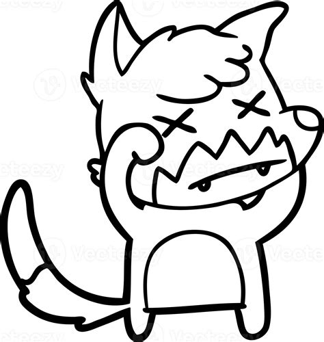 Cartoon Dead Fox Icon 40830713 Png