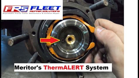 Air Leak At Hubcap Demonstration Of Meritors Thermalert System Youtube