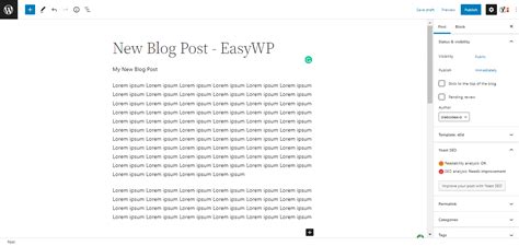 How To Create A Blog On Wordpress In 10 Minutes Or Less Easywp