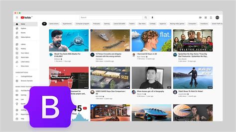 Build A Youtube Clone Ui With Bootstrap 5 Youtube