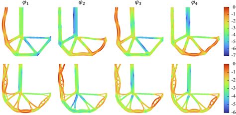 First Four Buckling Modes Of Stiffness Design First Row And Download Scientific Diagram