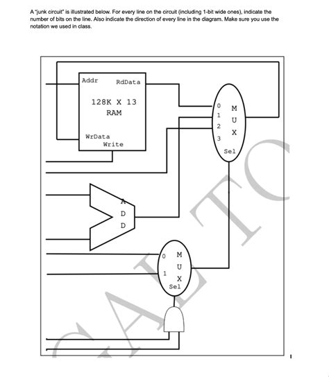Solved A Junk Circuit Is Illustrated Below For Every Line