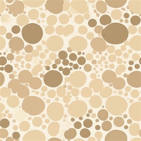 Premium Photo Wallpaper Polka Dot Pattern With Beige And Ivory Shades Infinite Seamless