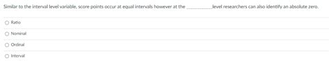 Solved Similar To The Interval Level Variable Score Points