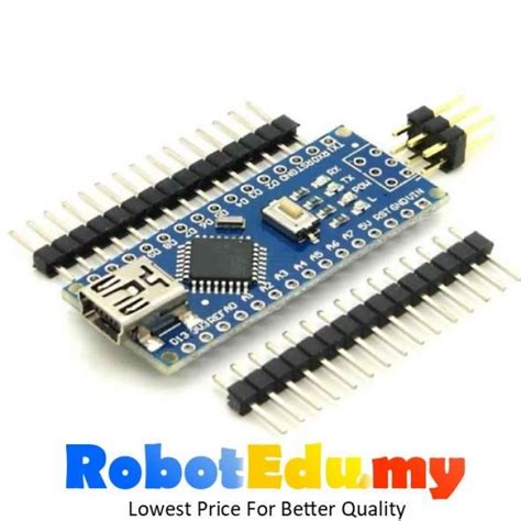 Arduino Compatible Nano Atmega328p No Soldered Pin