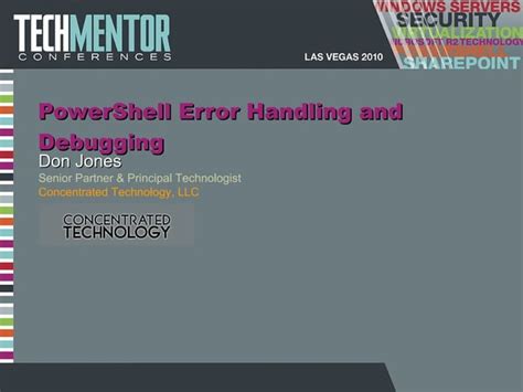 Ps Error Handling And Debugging Ppt
