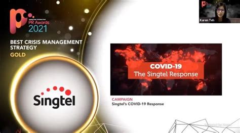 Singtel Took Home The Top Prize For ‘best In Crisis Management At The Pr Awards 2021 For