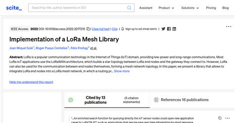 Implementation Of A Lora Mesh Library