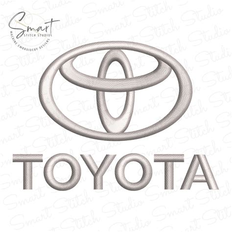 Toyota Logo Embroidery Design Toyota Emblem Machine File