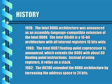 Ppt The Intel 80x86 Microprocessor Powerpoint Presentation Free Download Id 438797