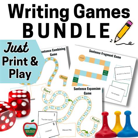 Writing Games Bundle 3 In 1 Fragments Expanding And Combining