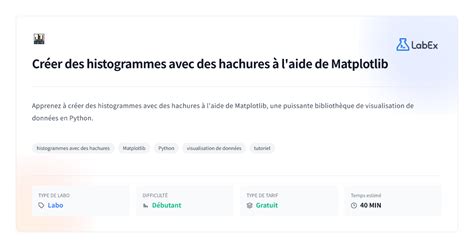Histogrammes Avec Des Hachures Tutoriel Matplotlib Python Labex
