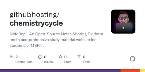 GitHub Githubhosting Chemistrycycle NoteRep An Open Source Notes