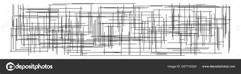 Grid Mesh Random Lines Reticle Grating Crosshatch Pattern Texture Intersecting Stock Vector