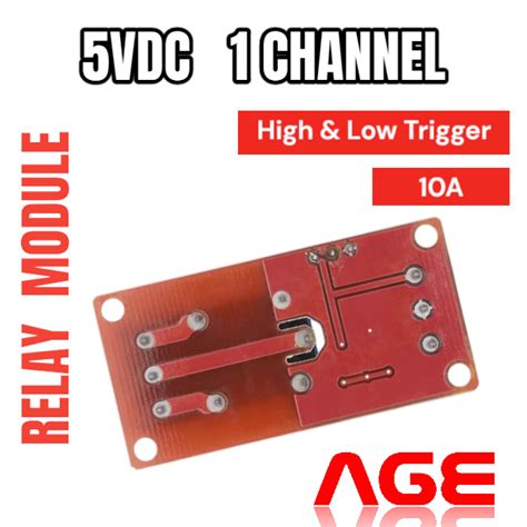 Relay Module 5V 1 Channel Isolation High And Low Trigger Relay AgeBkk จำหนายและนำเขา Arduino