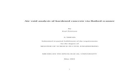 Pdf Air Void Analysis Of Hardened Concrete Via Flatbed